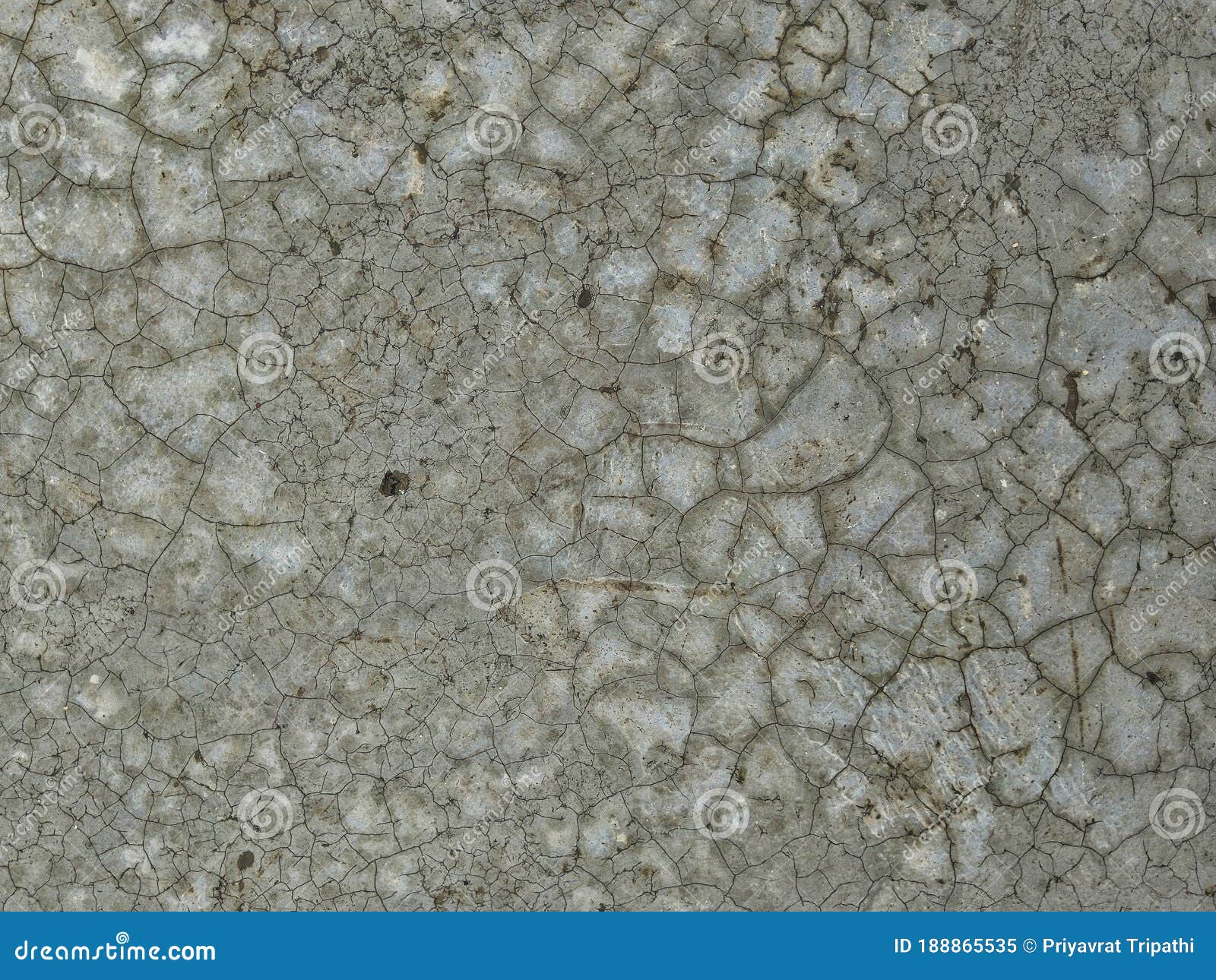 Cracked Cemented Roof Texture in Rainy Season Stock Image - Image of ...