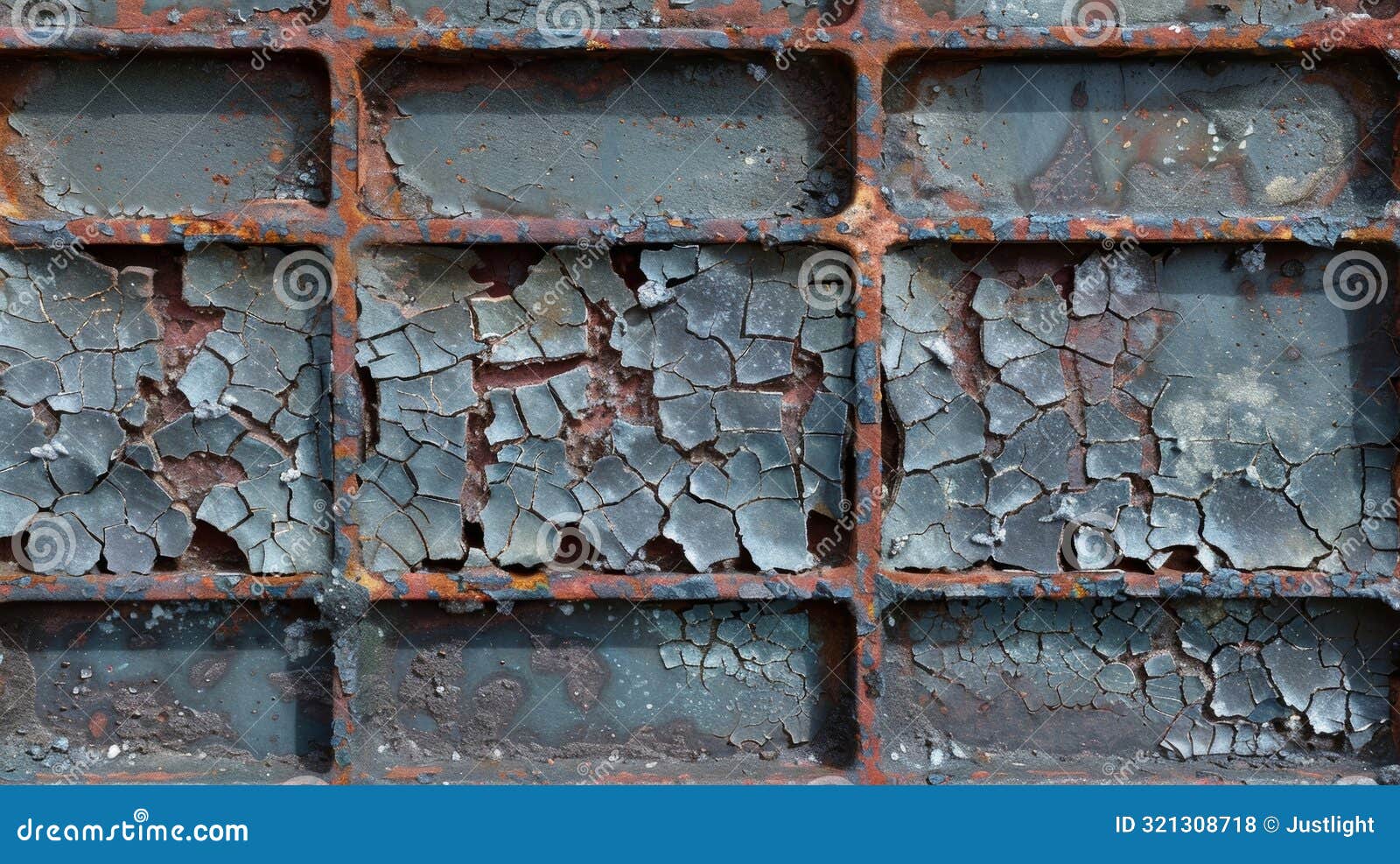 A Cracked and Chipped Grating Displaying the Harsh Effects of Heavy Use ...
