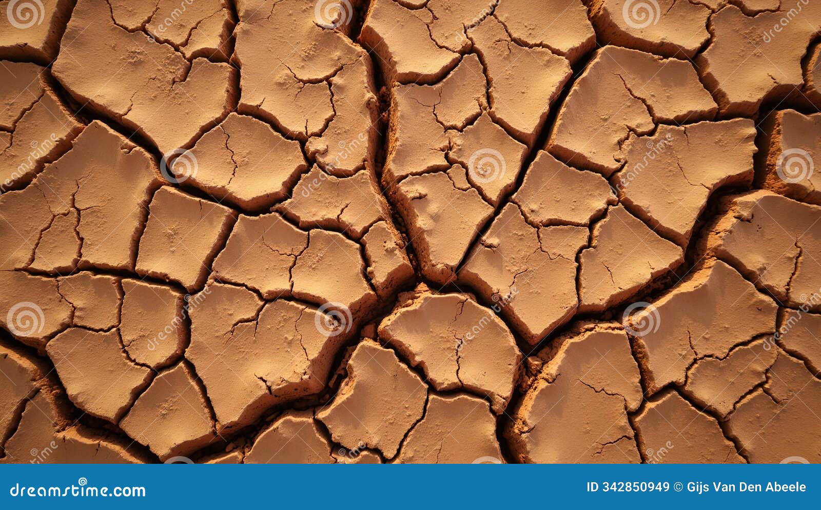 Cracked Clay Desert Ground with Deep Fissures Stock Illustration ...
