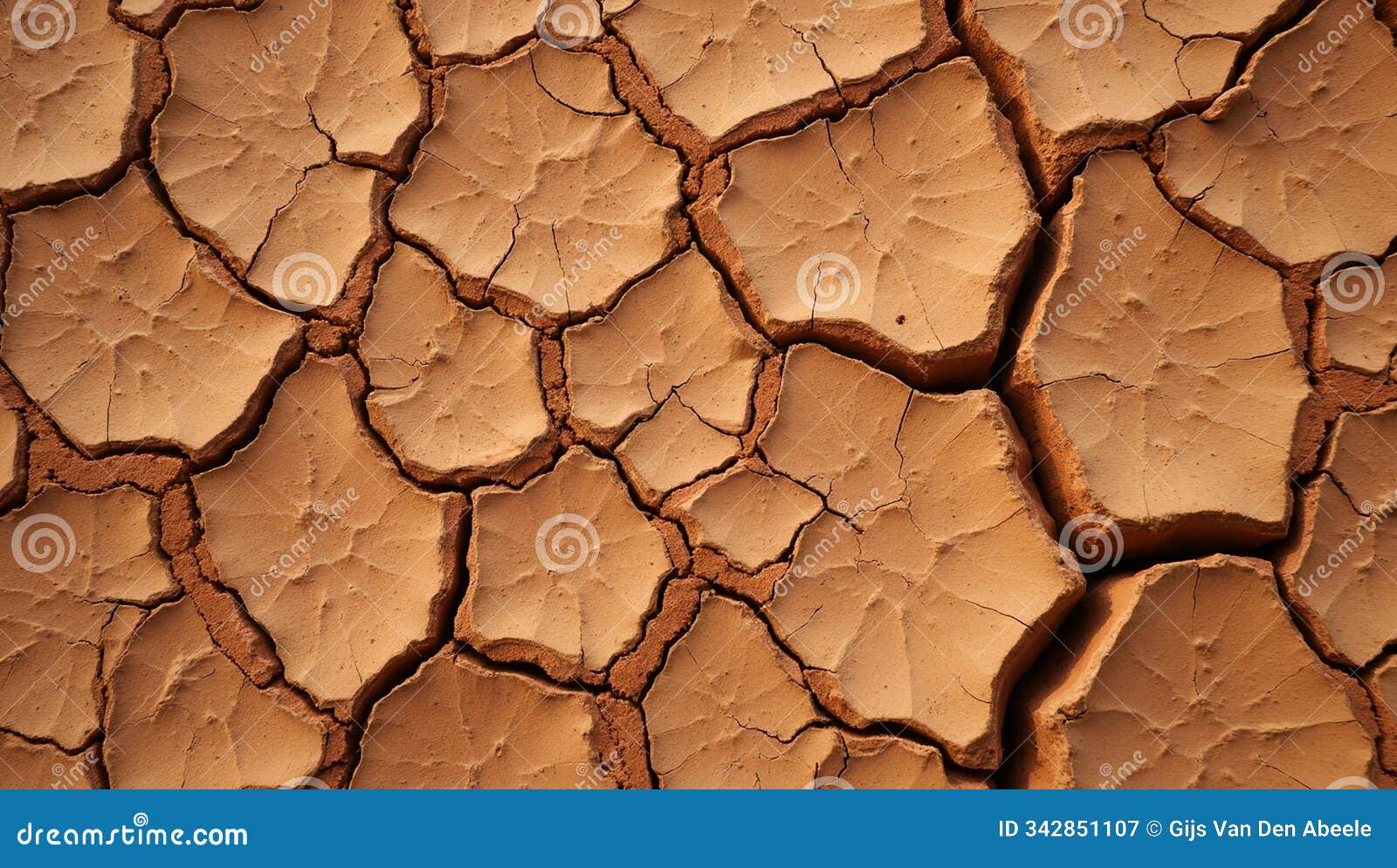 Cracked Clay Ground In Desert Deep Fissures Creating Parched Texture Stock Photo | CartoonDealer ...