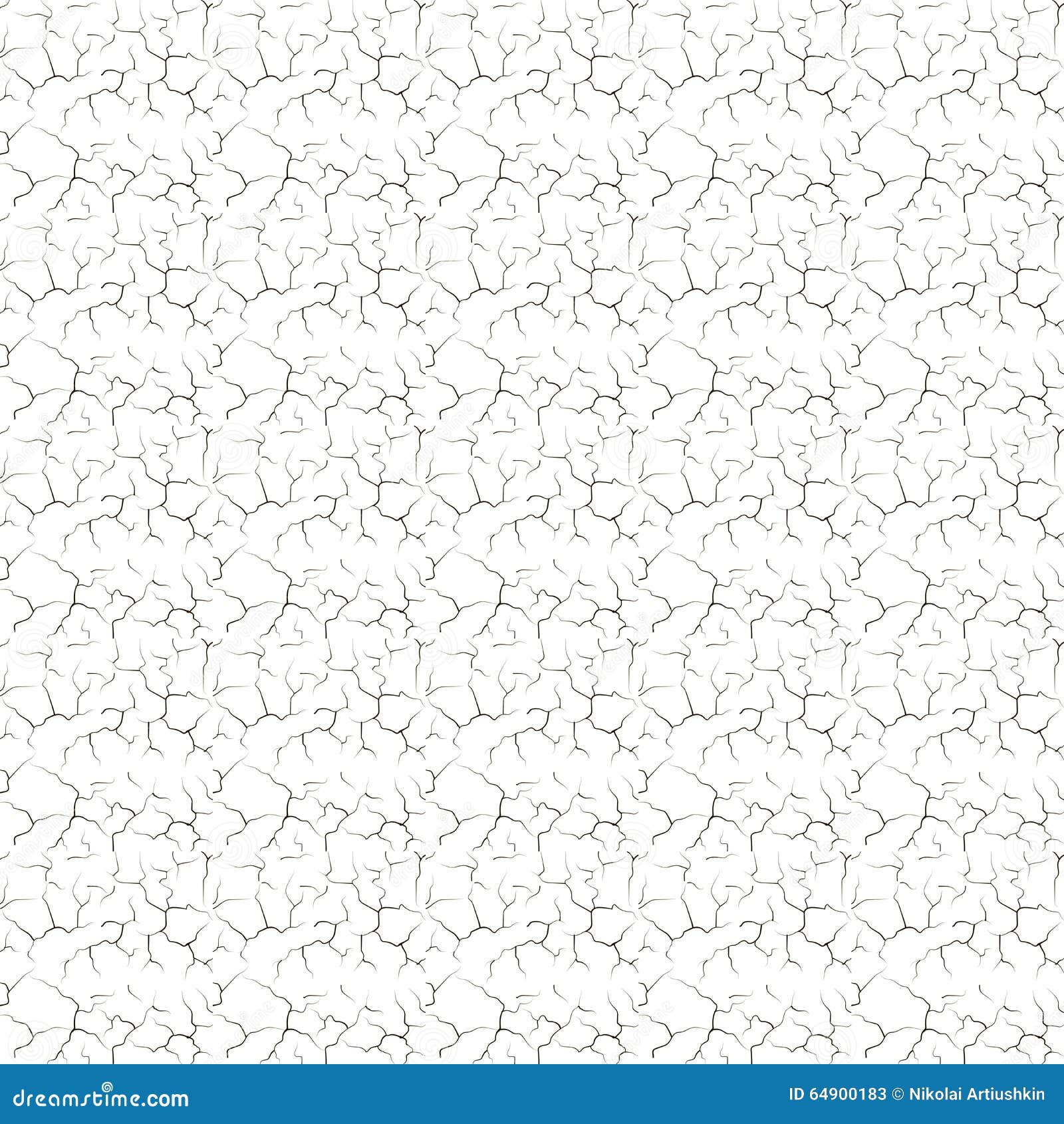 Cracked Clay Ground Seamless Pattern Stock Vector - Illustration of ...