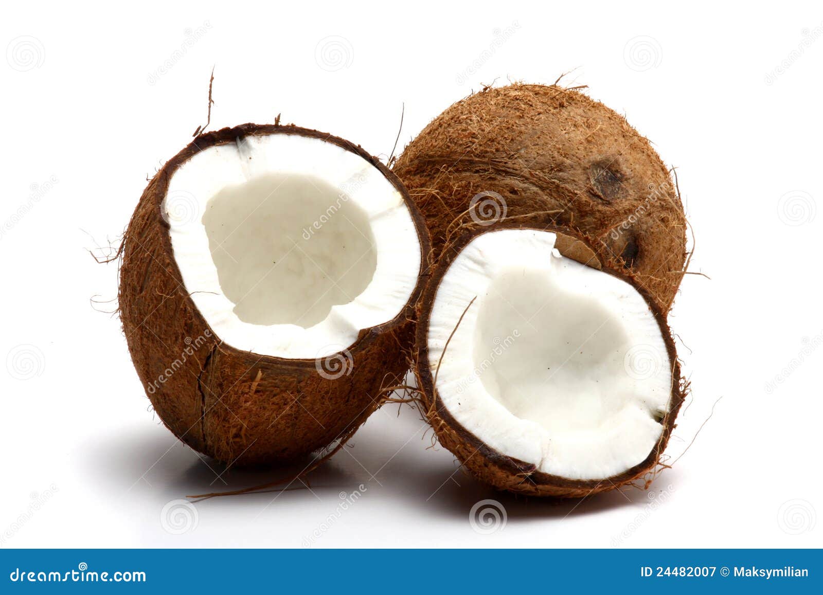 Cracked coconut stock image. Image of food, nature, texture - 24482007