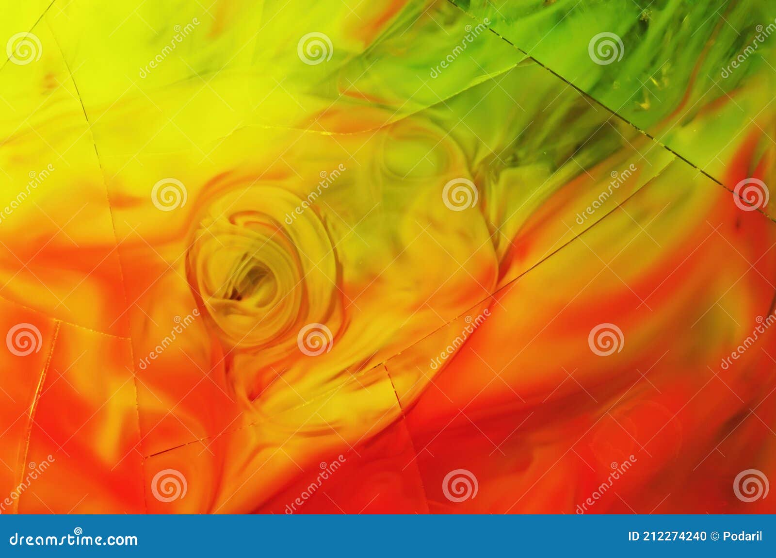Cracked colorful glass stock photo. Image of abstract - 212274240