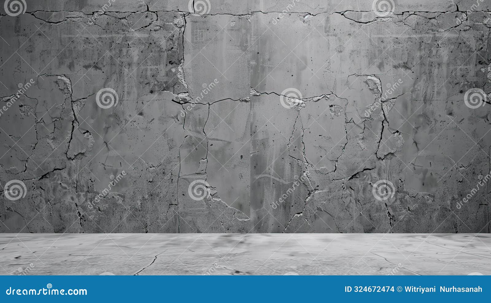 Cracked Old Concrete Highway On The Mountains. Chasms, Cleavages, Rimas ...