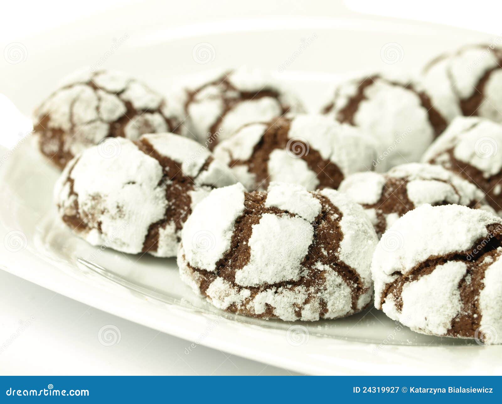 Cracked cookies, isolated stock image. Image of flavour - 24319927