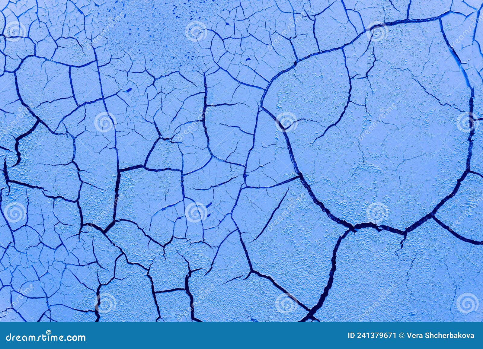 Cracked and Damaged Painted Surface of a Building or Wall. Texture ...