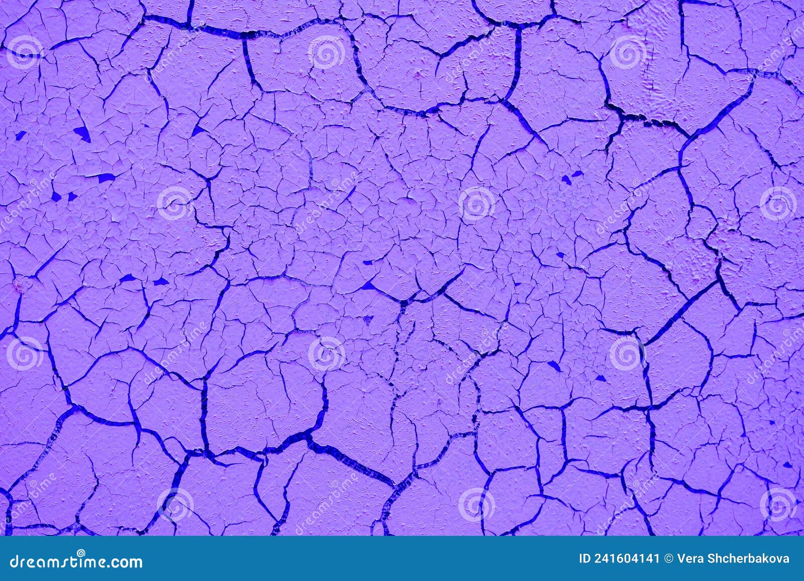 Cracked and Damaged Painted Surface of a Building or Wall. Texture ...