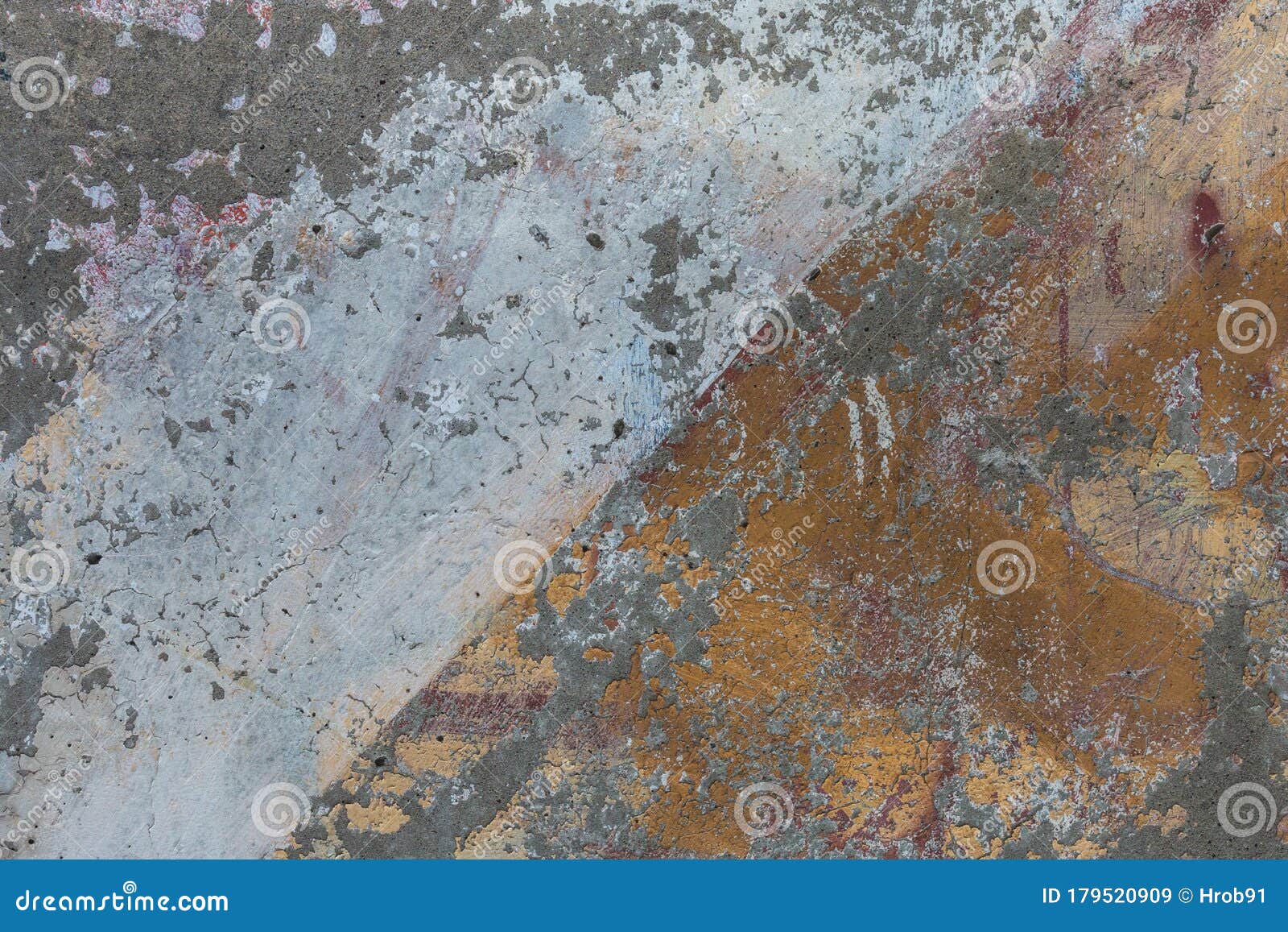 Cracked Damaged Painted Wall Texture Stock Image - Image of gray ...