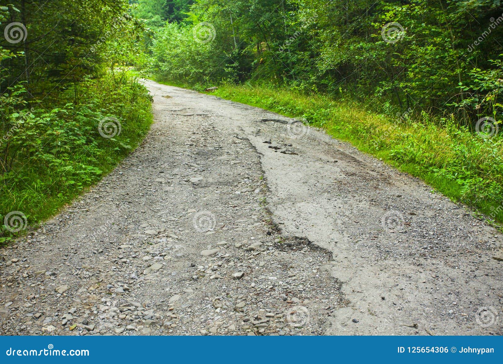 Cracked damaged road stock photo. Image of cracked, automobile - 125654306