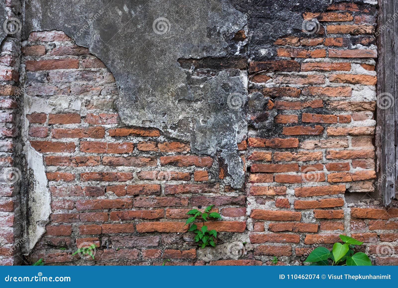 Decayed Brick Wall Texture Background. Stock Photo - Image of broken ...