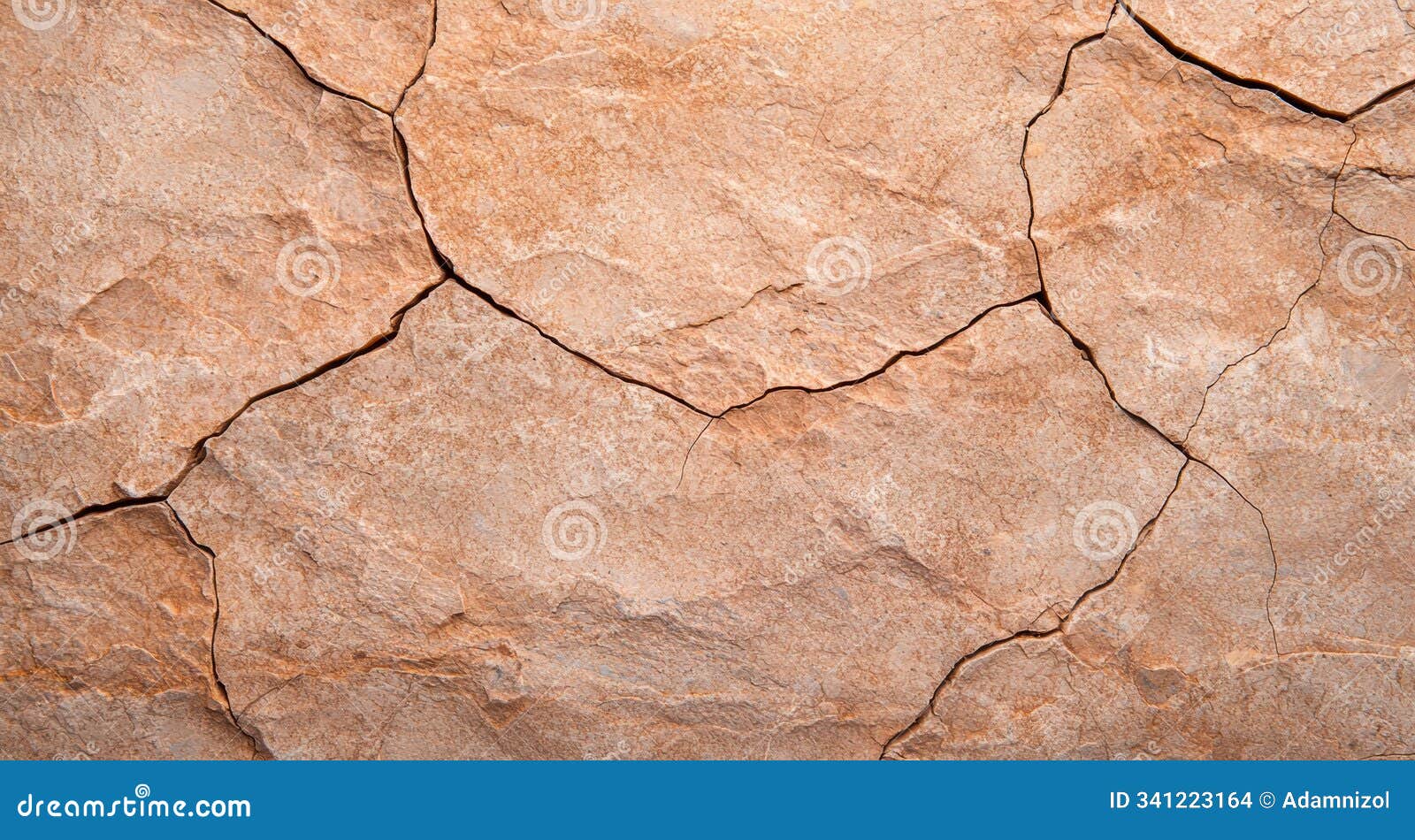 Cracked Desert Rock Surface Texture Stock Illustration - Illustration ...