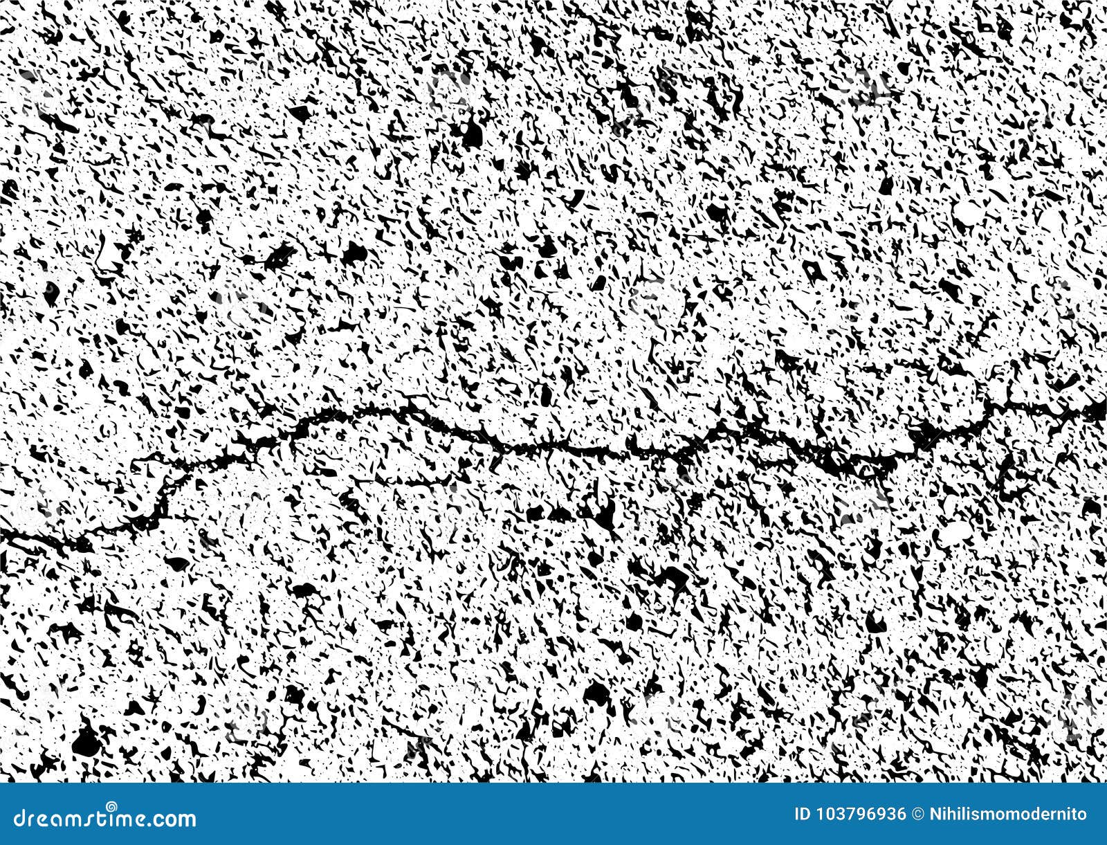 Cracked Distressed Grunge Pavement Vector Texture Stock Vector ...