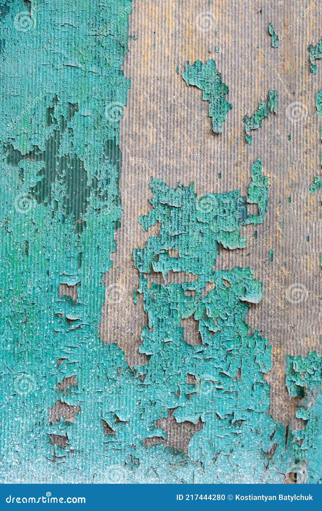 Cracked and Distressed Painted Surface on the Side of a Building or ...