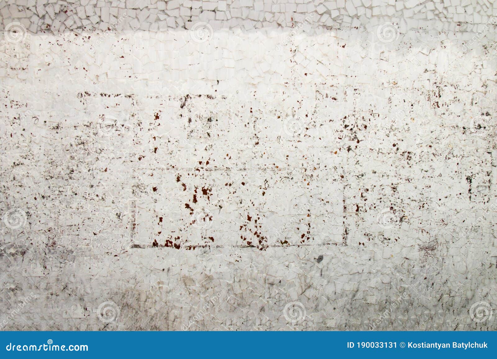 Cracked and Distressed Painted Surface on the Side of a Building or ...