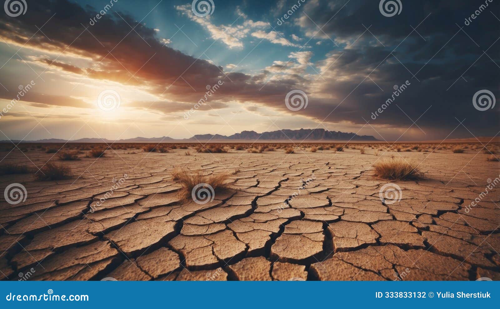 Dried Earth Globe Concept Art Dead Planet Earth On A Desert End Of ...