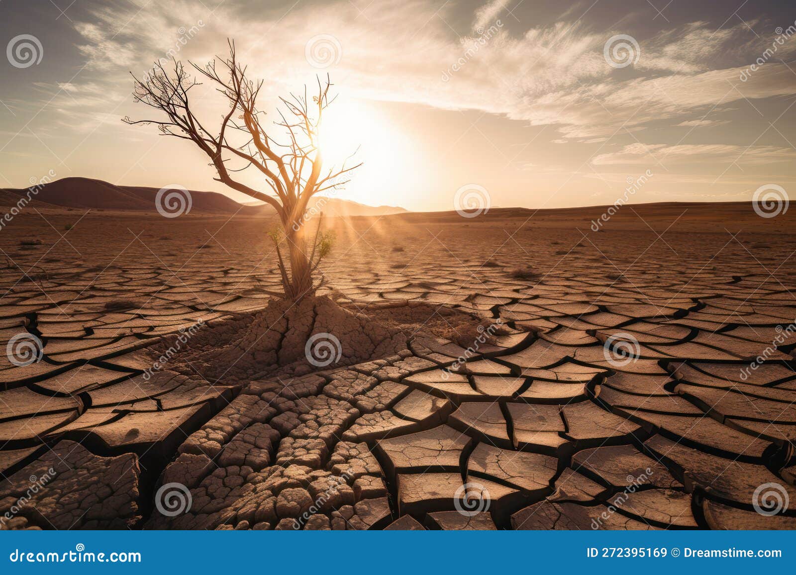 Drought And Farming. Farmer Growing Plants On Dry Soil. Flat Vector ...