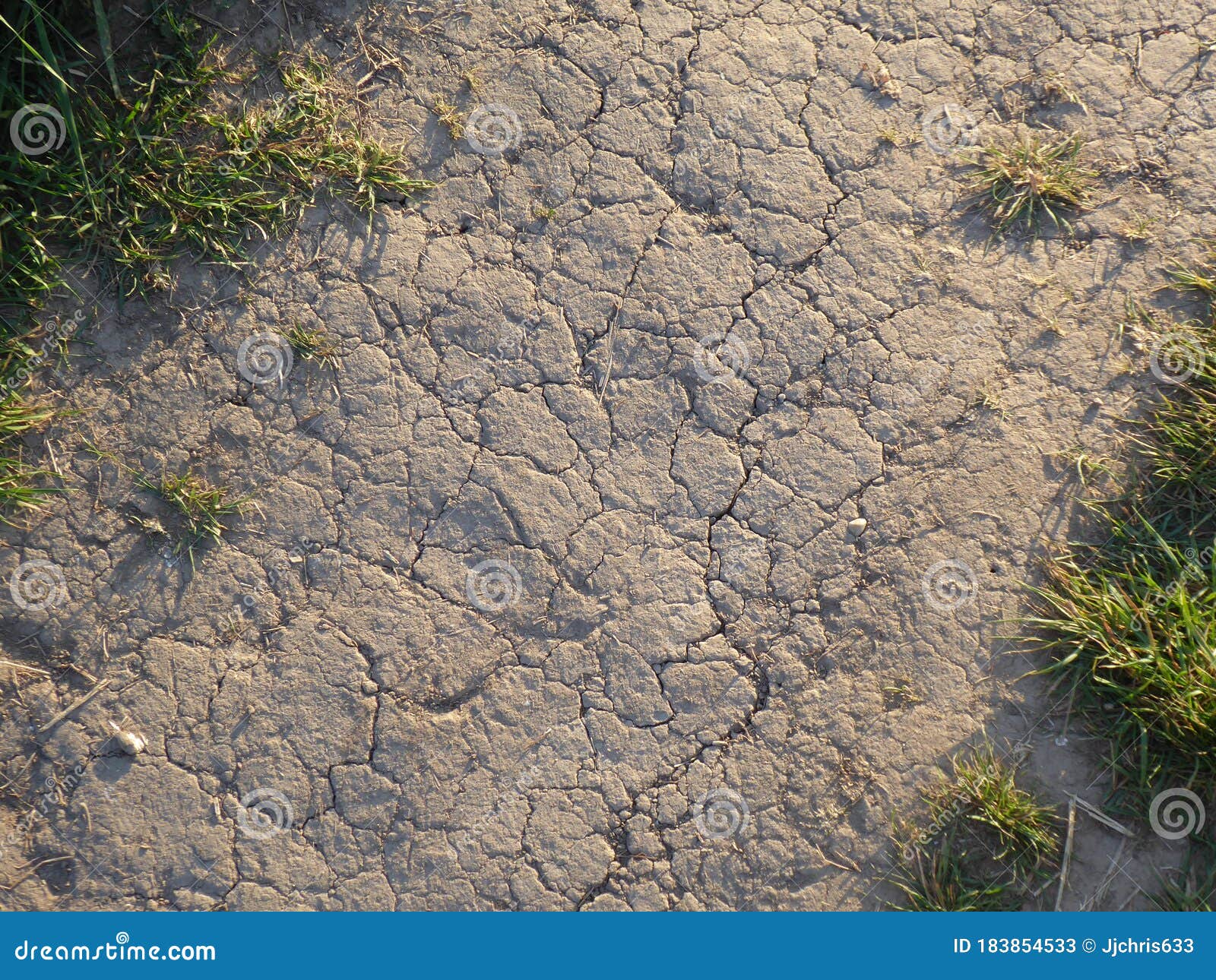 Cracked Dry Dirt Road in Hot Weather. Stock Image - Image of weather ...