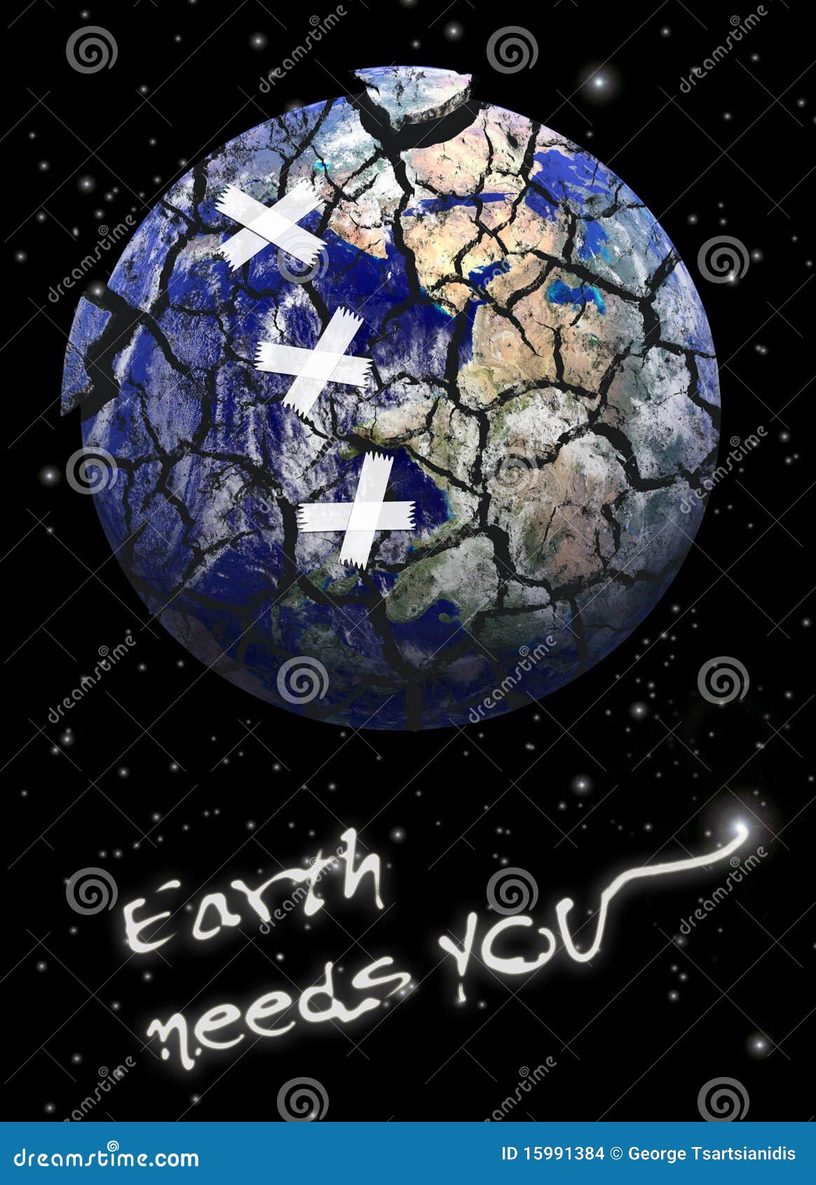 Cracked Earth Abstract Background Stock Photo | CartoonDealer.com #46483404