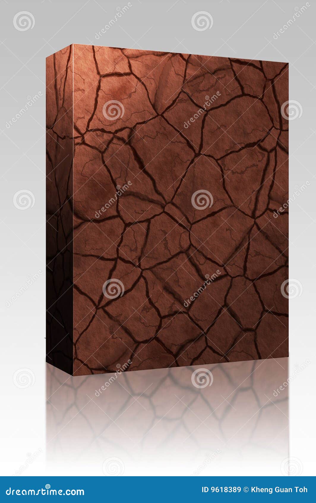Cracked earth box package stock illustration. Illustration of software ...