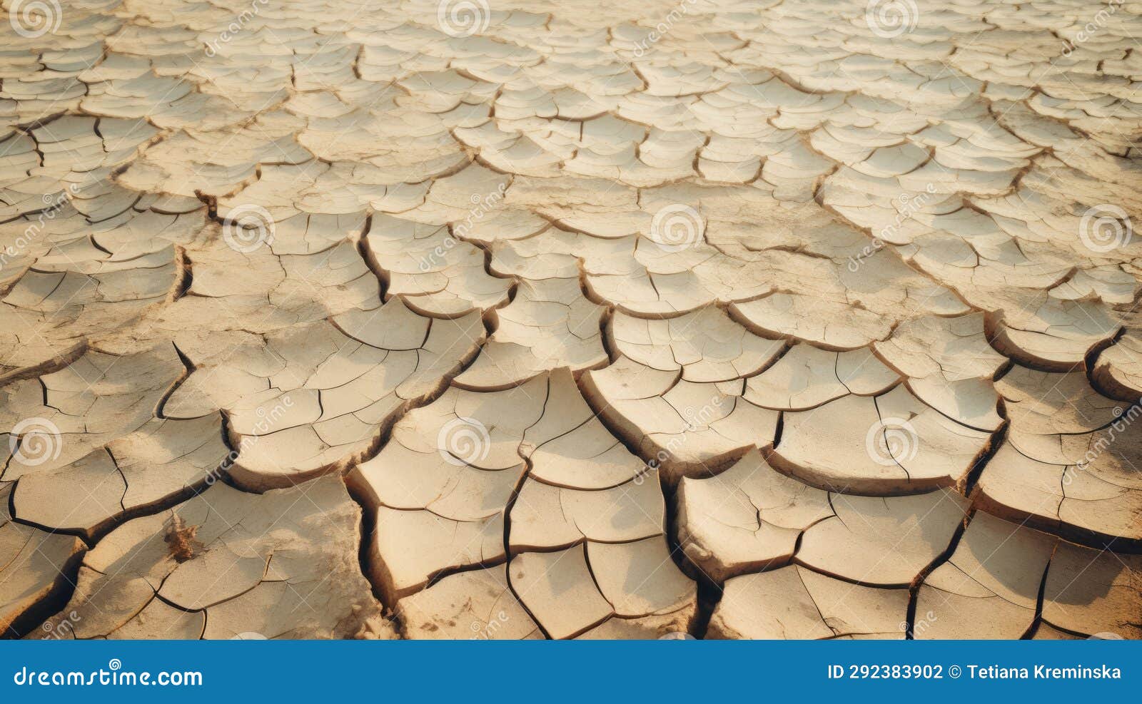 Cracked Earth in the Desert, Emphasis on the Depth and Severity of the ...
