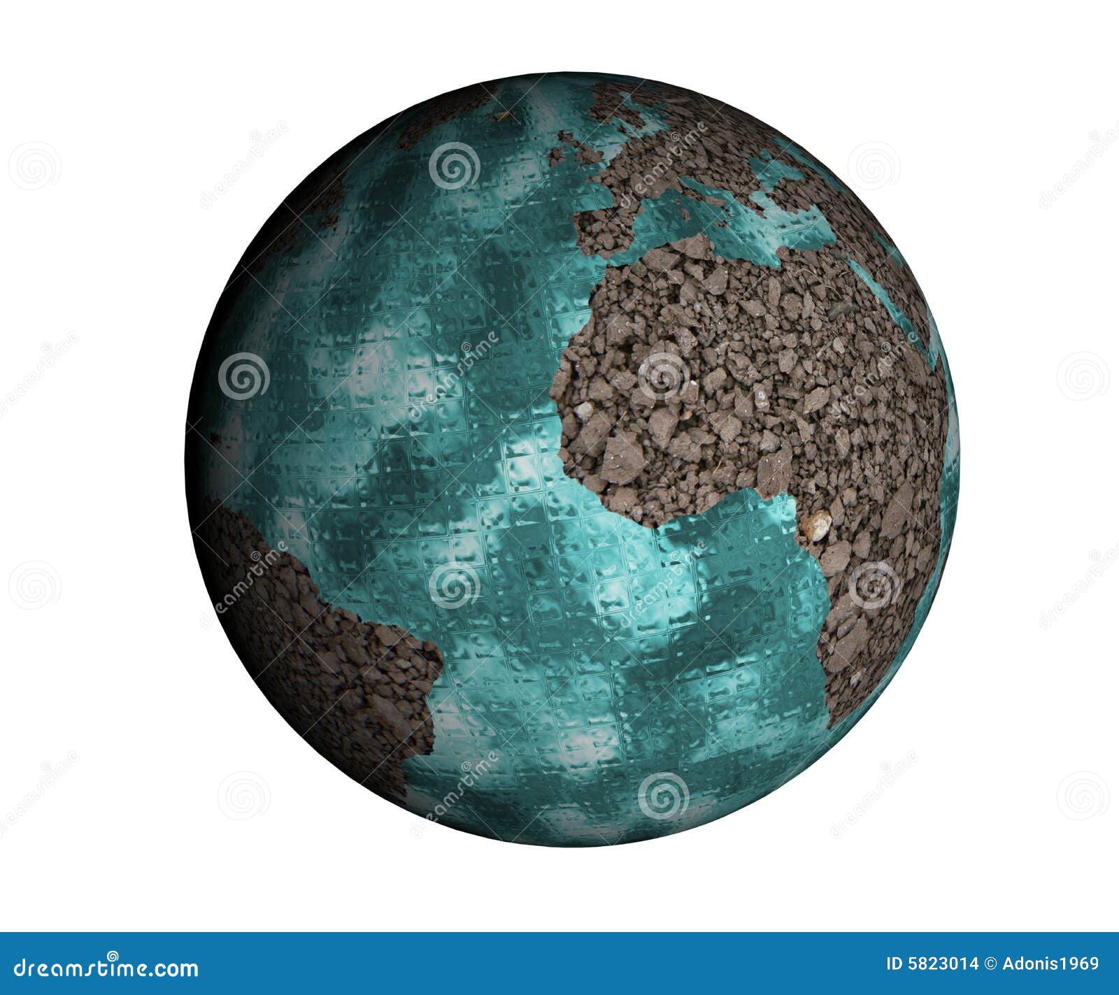 Cracked earth globe stock photo. Image of cracked, global - 5823014