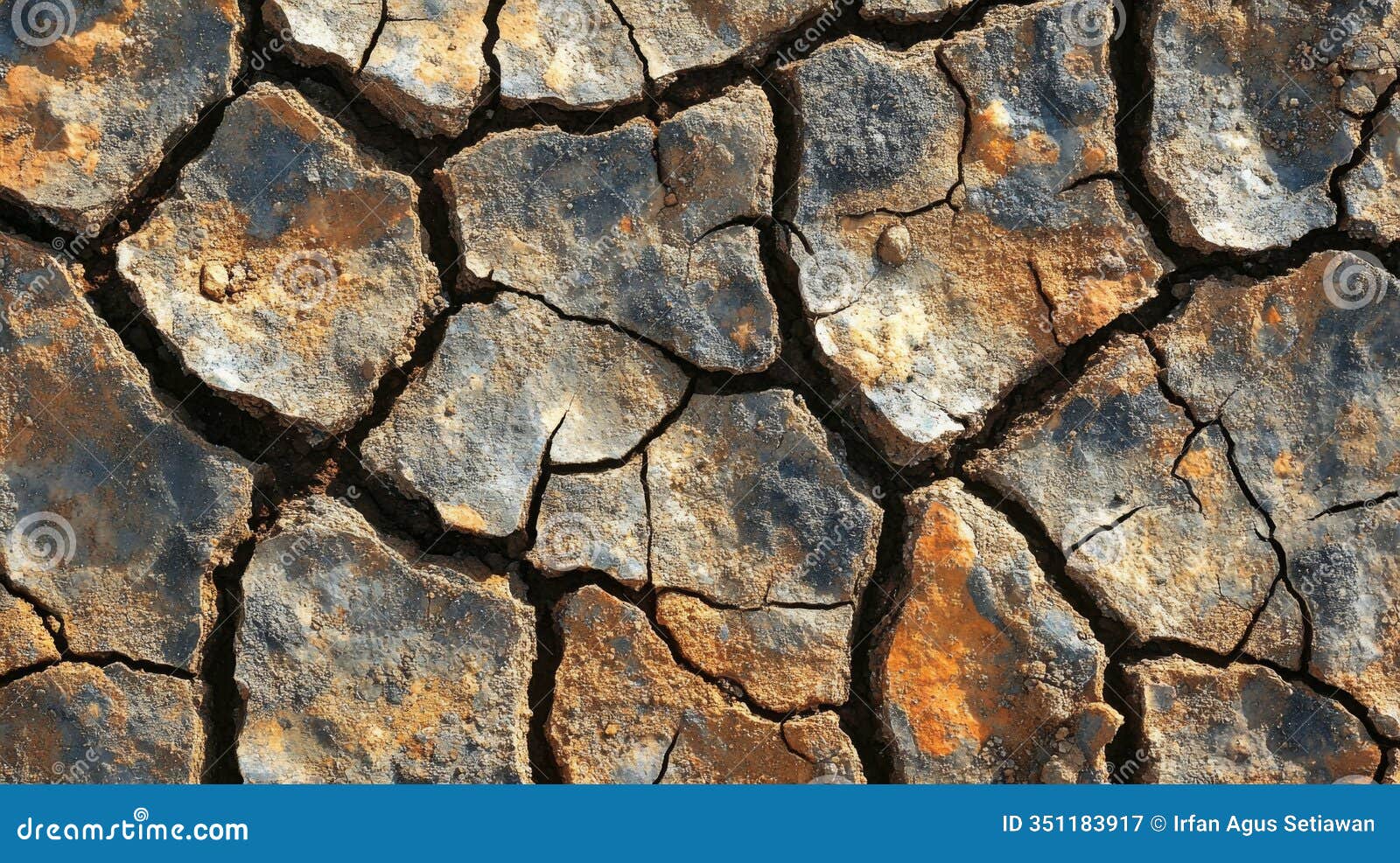 Cracked Earth Showing Drought and Aridity Stock Illustration ...