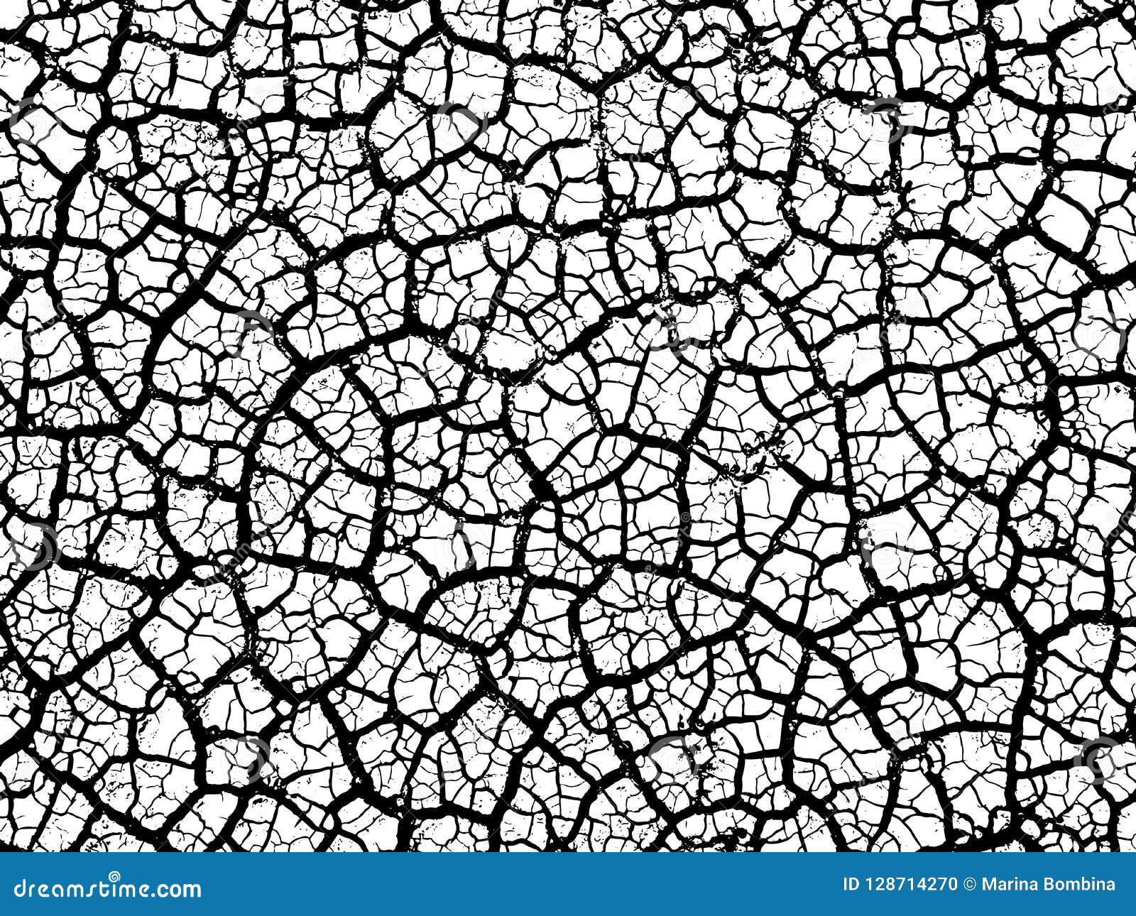 Cracked Earth Soil Texture Vector Background | CartoonDealer.com #128714270