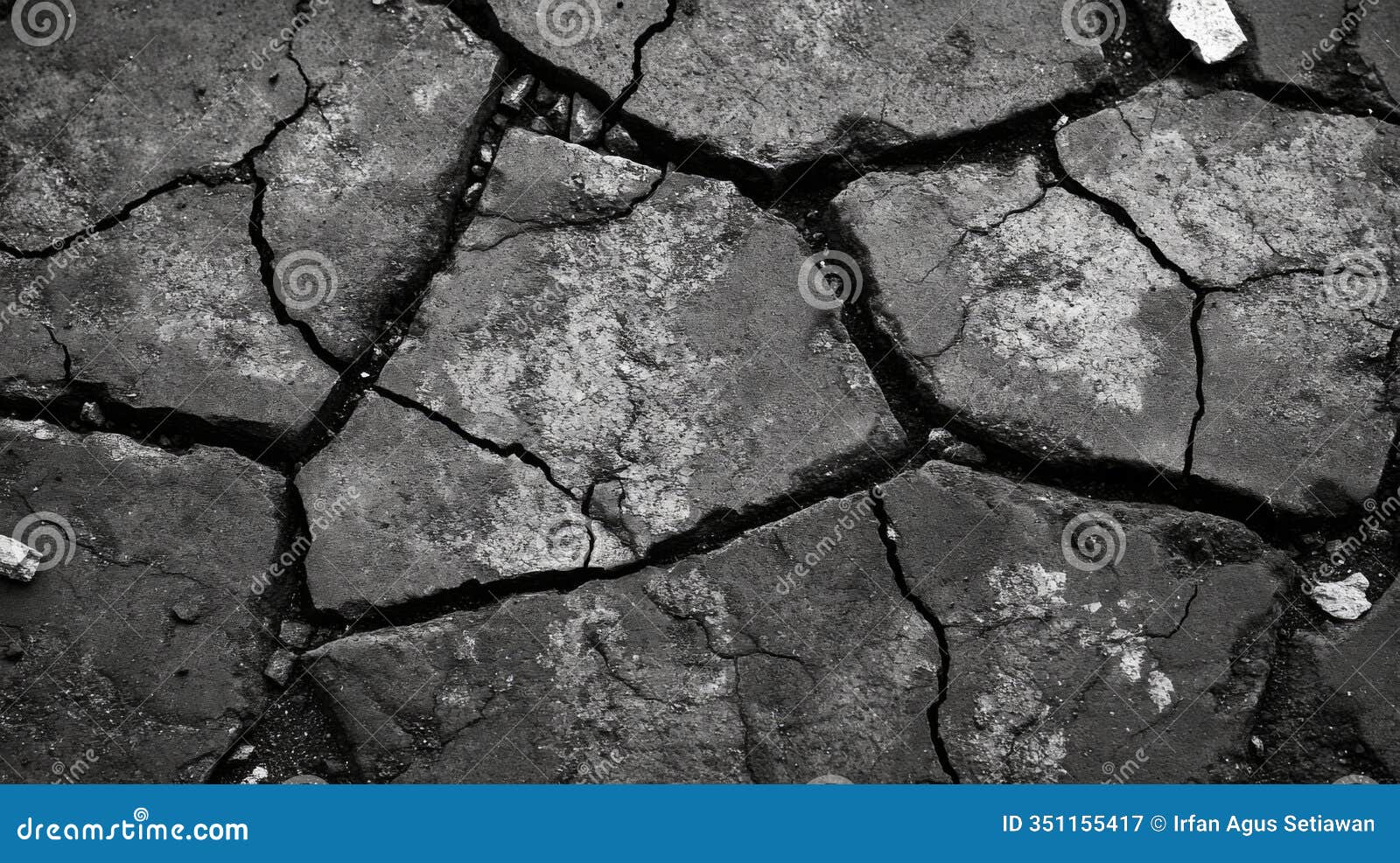 Cracked Earth Surface Showing Deep Fissures and Texture Stock ...