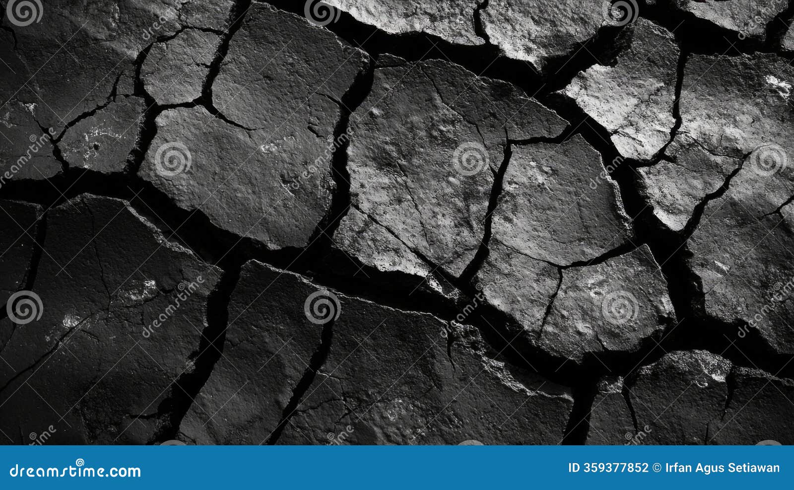 Cracked Earth Surface Showing Deep Fissures and Texture Stock ...