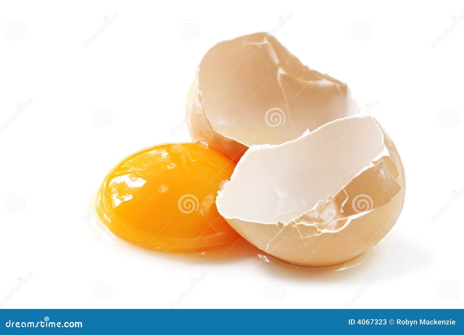 Cracked Egg stock image. Image of yellow, dairy, shell - 4067323