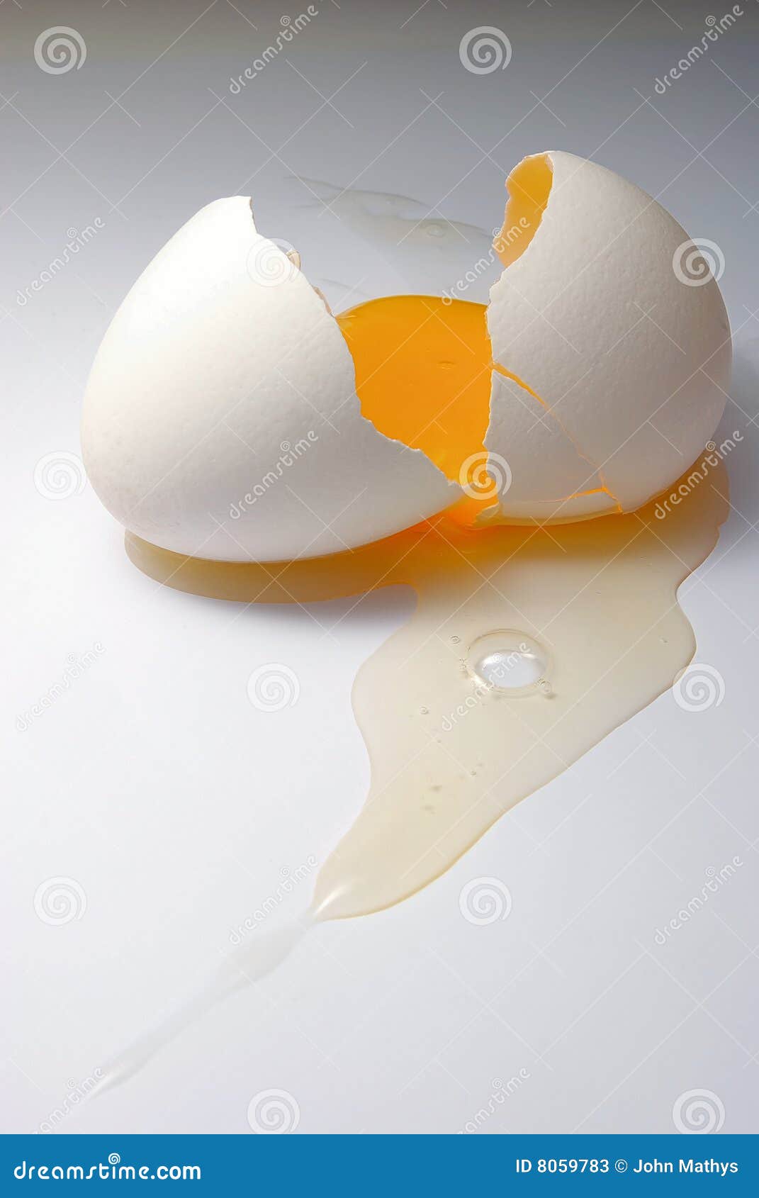 Cracked egg in shell stock image. Image of embryo, whites - 8059783