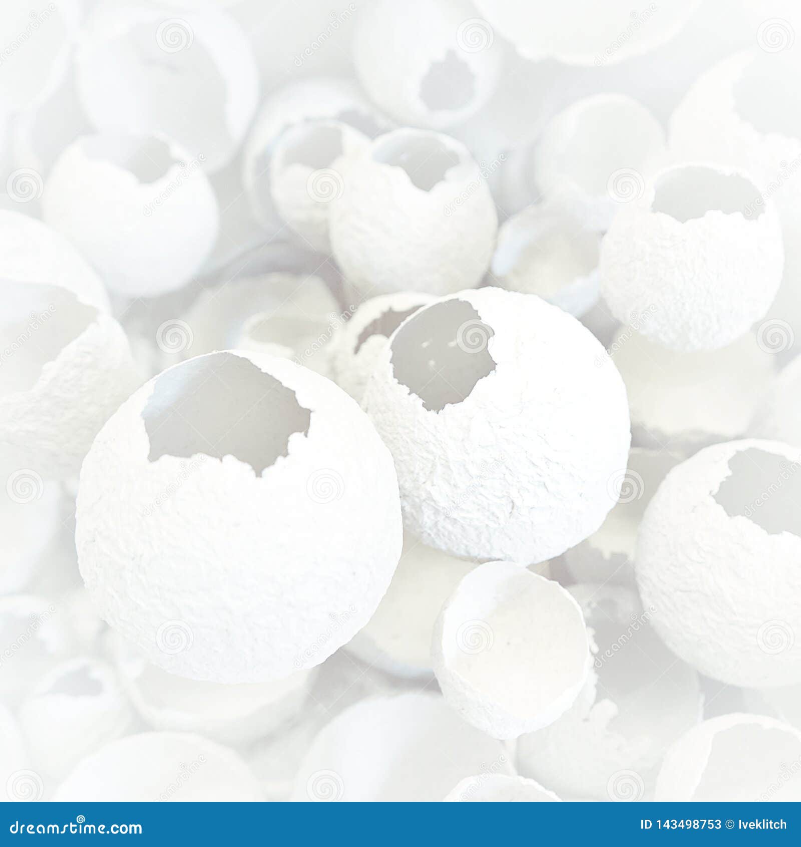 Cracked Eggs Pattern As Colorful Background. Top View, Flat Lay ...