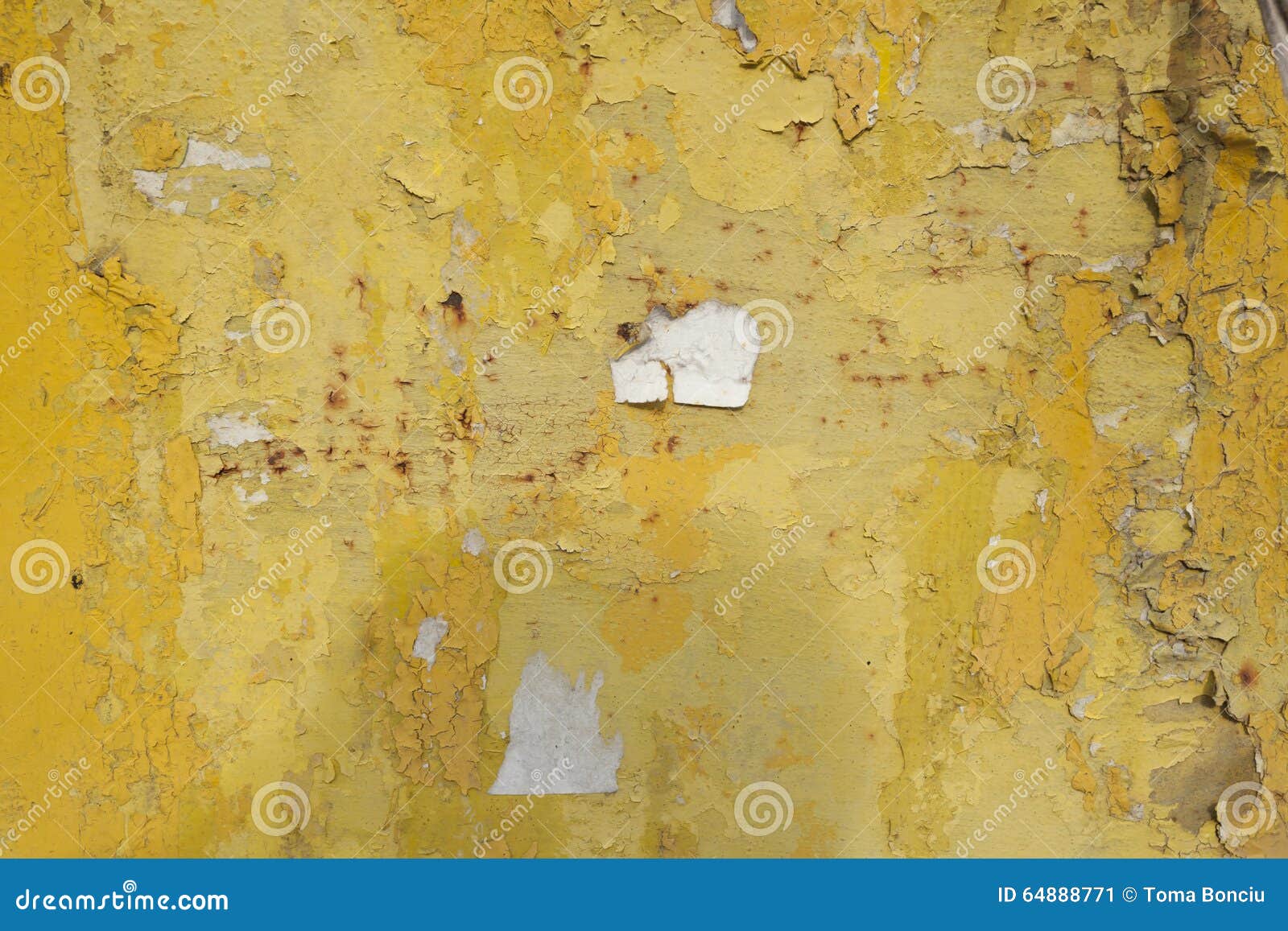 Cracked Flaking Paint on Wall, Background Texture Stock Image - Image ...