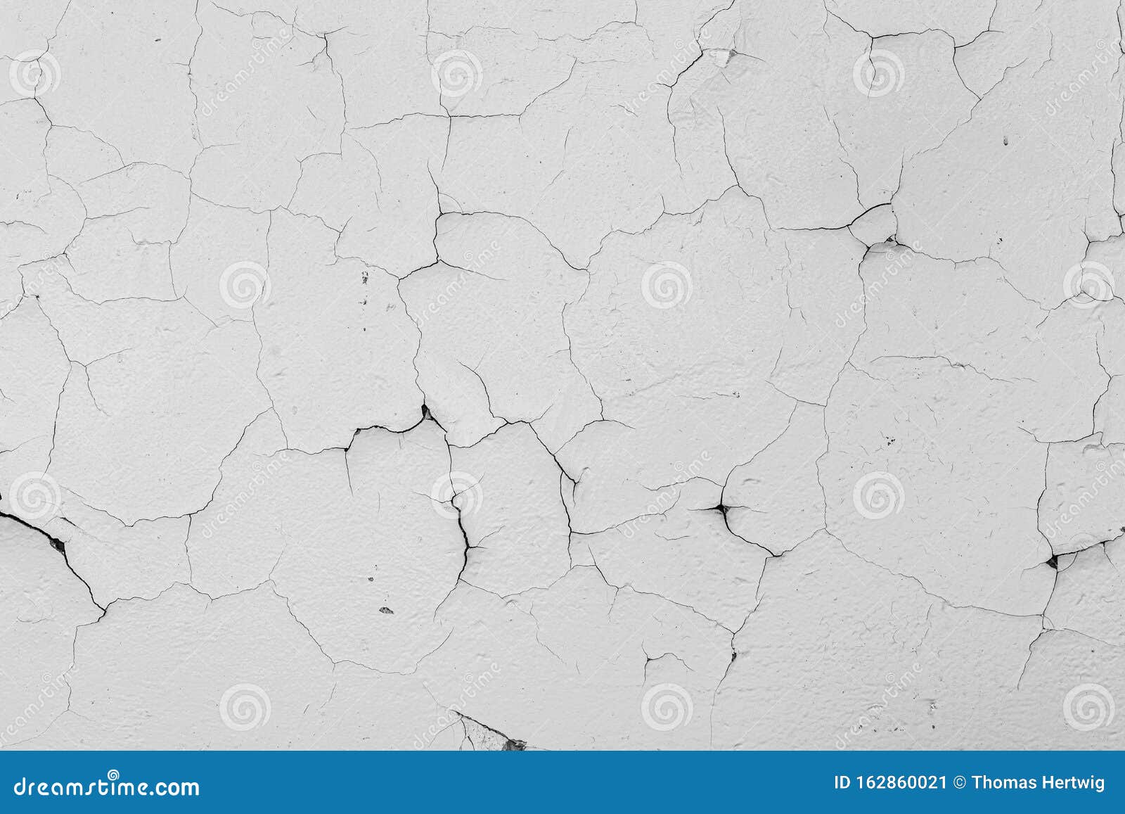 Cracked Flaking White Paint on the Wall, Background Texture Stock Image ...