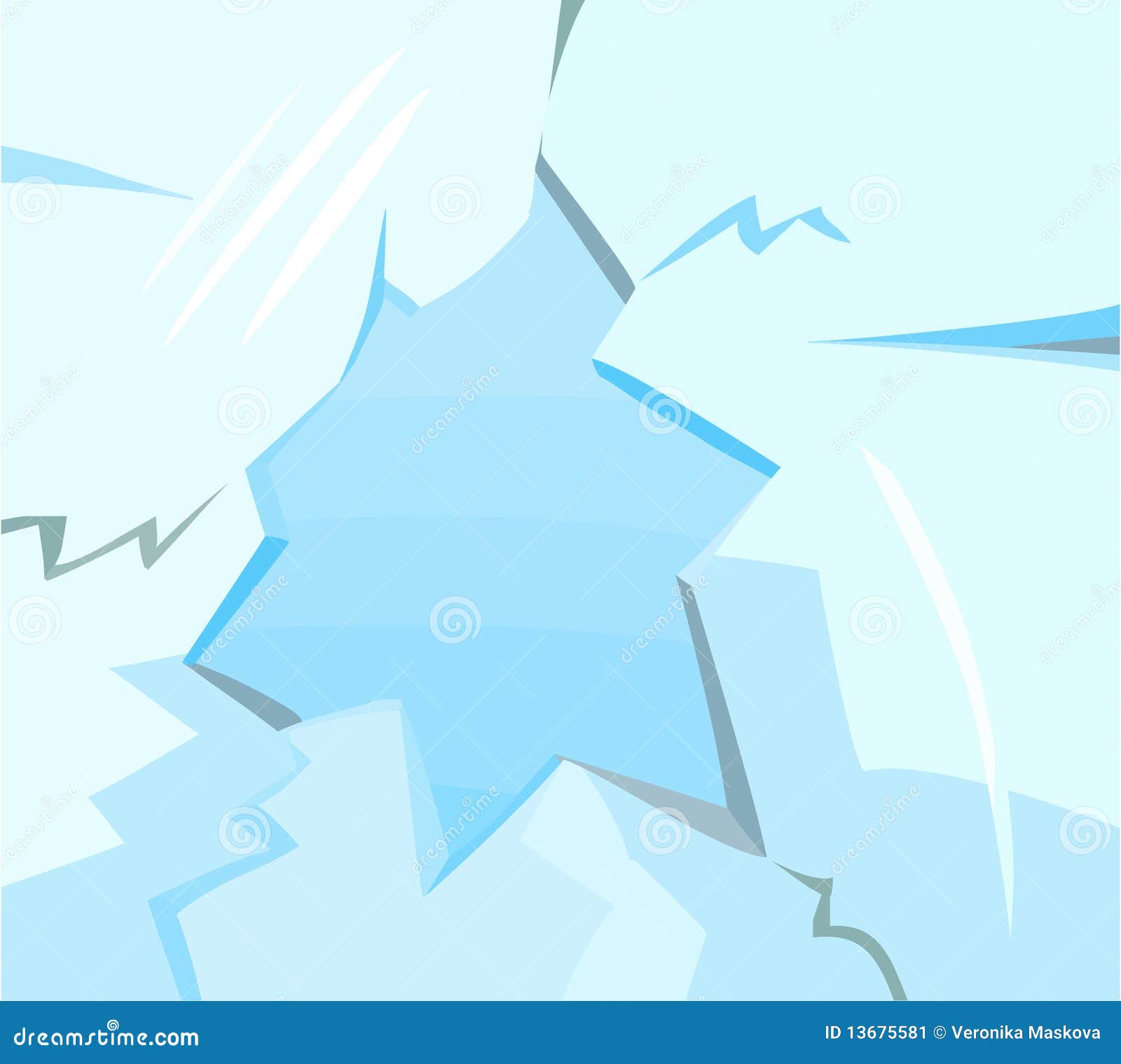 Cracked Glass Effect On Transparent Background. Broken Glass Texture ...