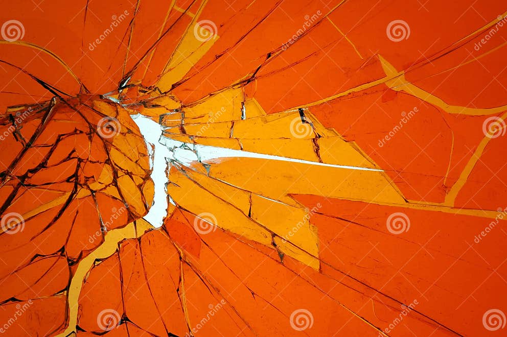 Background with Broken Cracked Glass. Colored Glass Stock Photo - Image ...