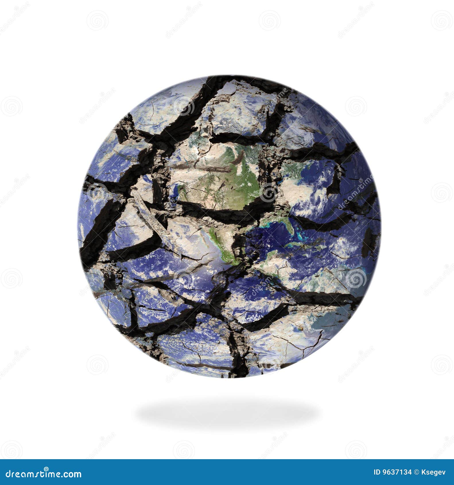 Cracked Globe