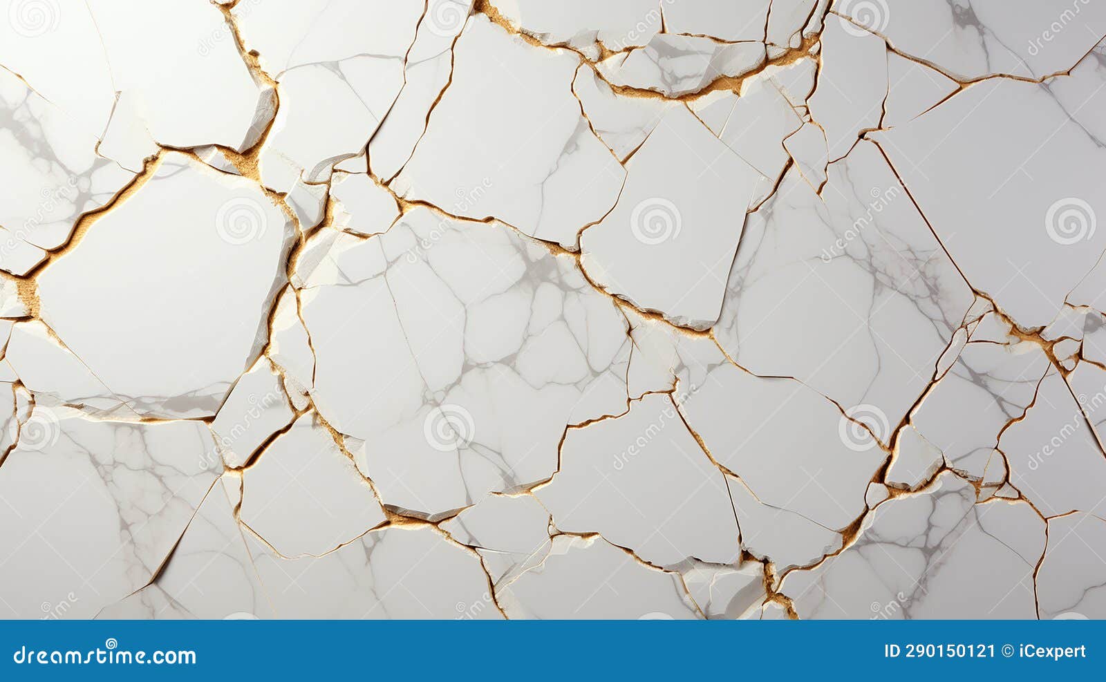 Cracked gold wall stock illustration. Illustration of textured - 290150121