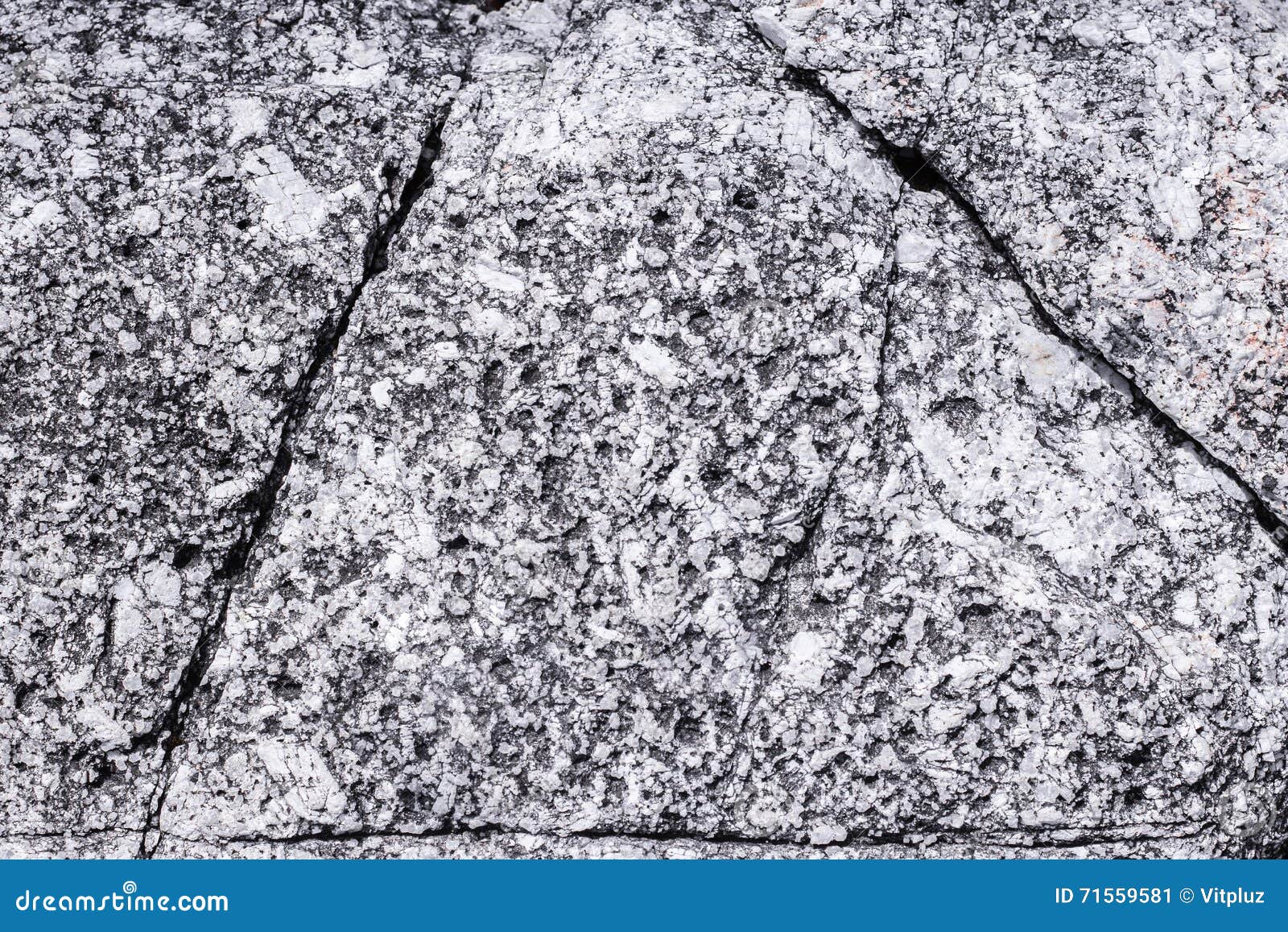 Cracked Granite Stone in Shape of Triangle Stock Image - Image of ...