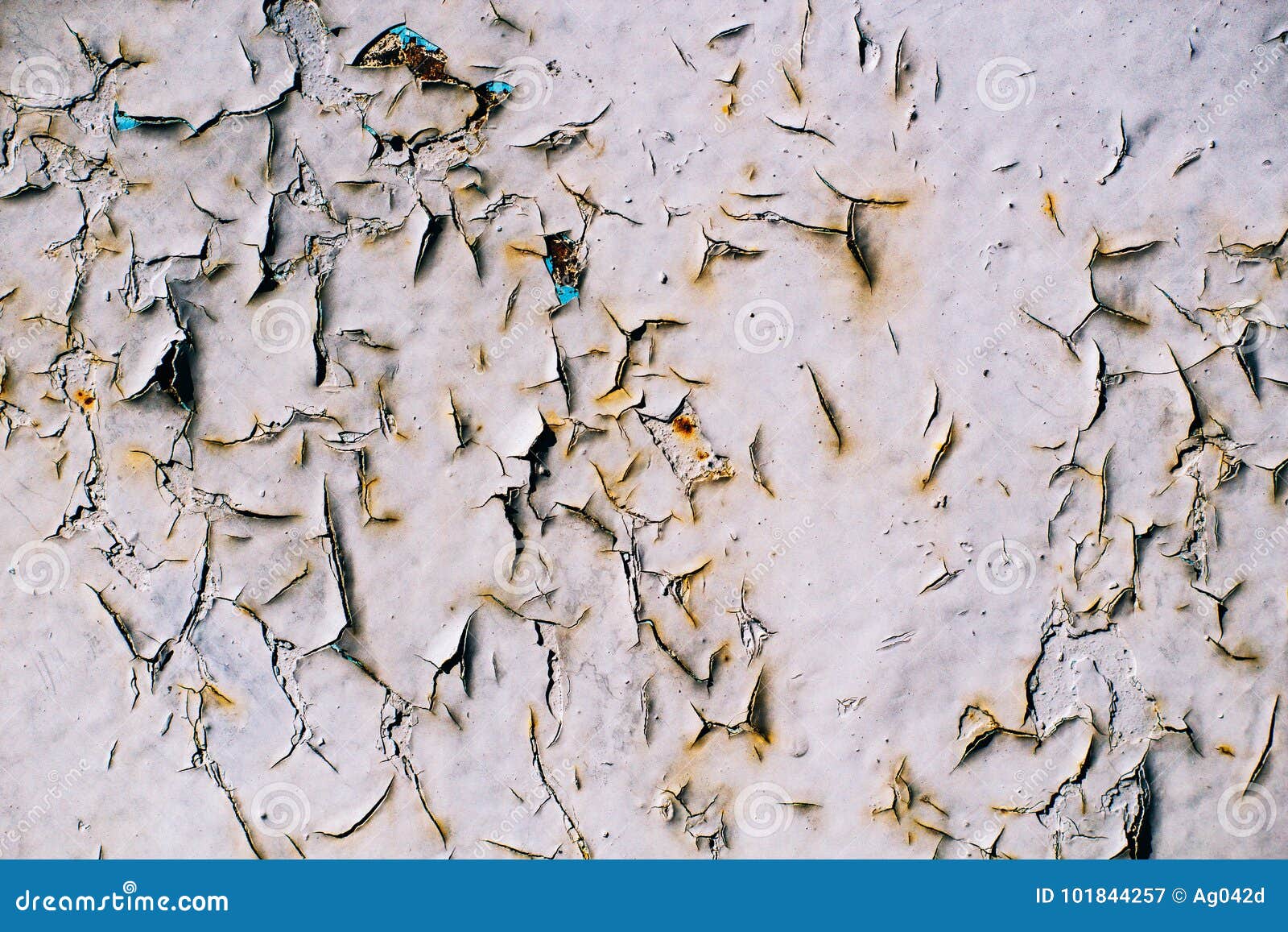 Cracked Gray Paint on an Old Metallic Surface, Rusted Gray Paint Stock ...