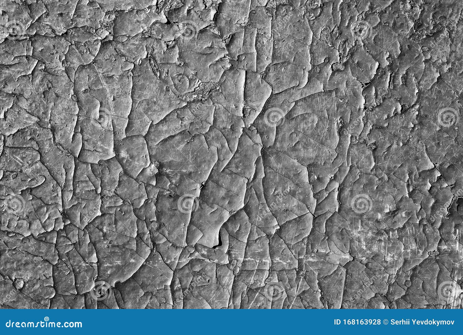 Cracked Gray Paint. Seamless Old Texture Background Stock Photo - Image ...