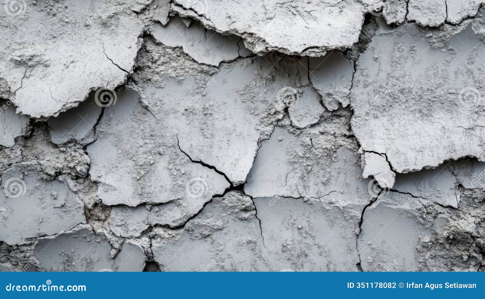 Cracked Grey Surface Showing Extensive Damage Stock Illustration ...