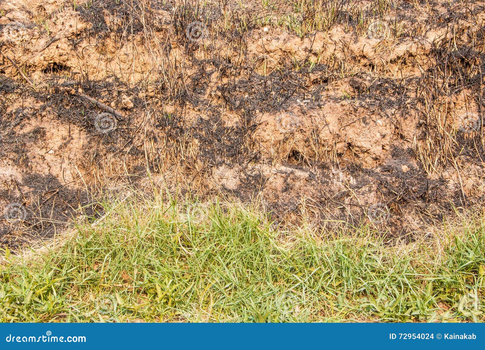 Cracked Ground after Being Hit by Ground Fire. Stock Photo - Image of ...