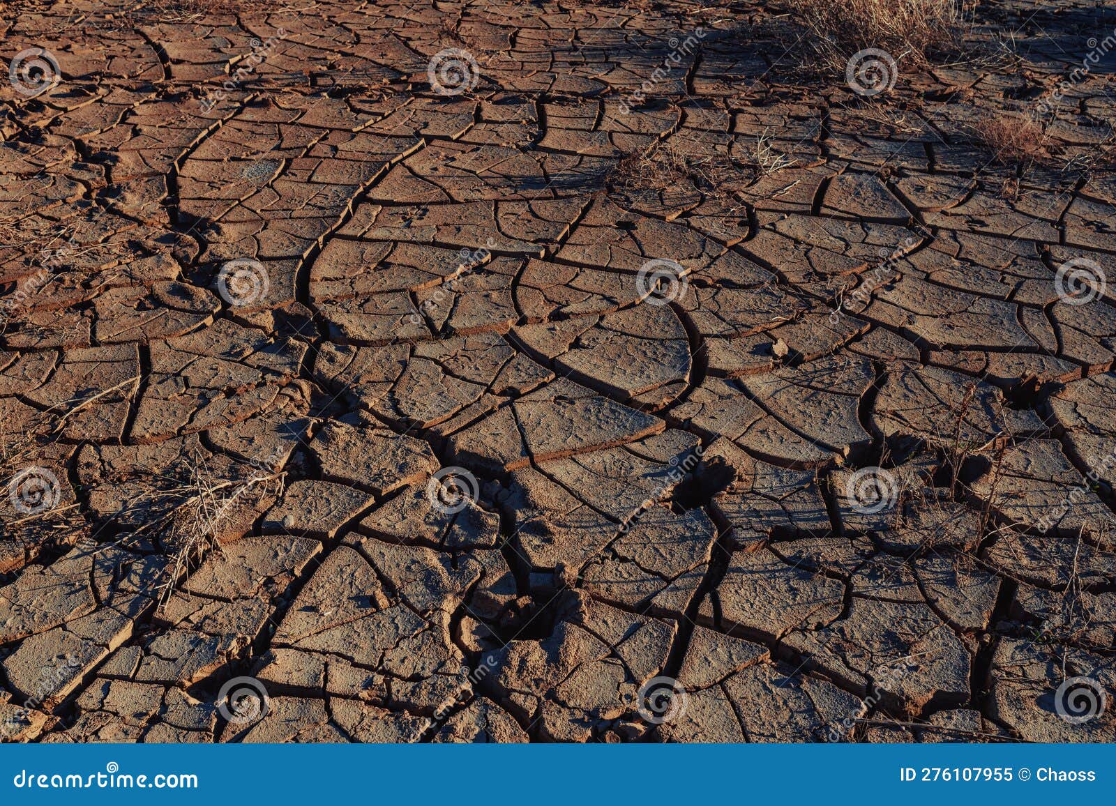 Cracked ground in desert stock image. Image of crack - 276107955