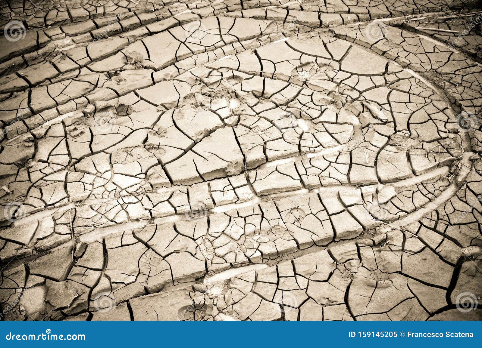 Cracked Ground: the Effects of Drought - Concept Image Stock Image ...