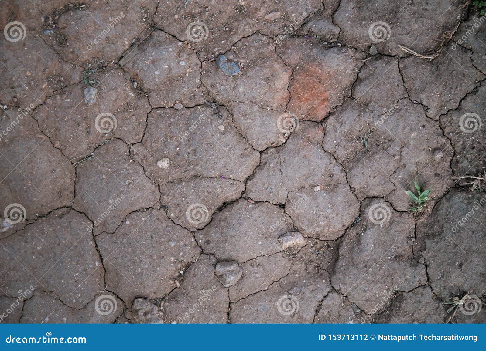 The Cracked Ground Represents Drought Stock Photo - Image of ...