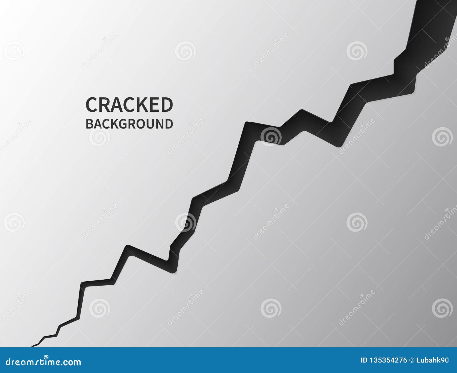 Realistic Earthquake With Ground Crevice And Ruined House With Crack ...