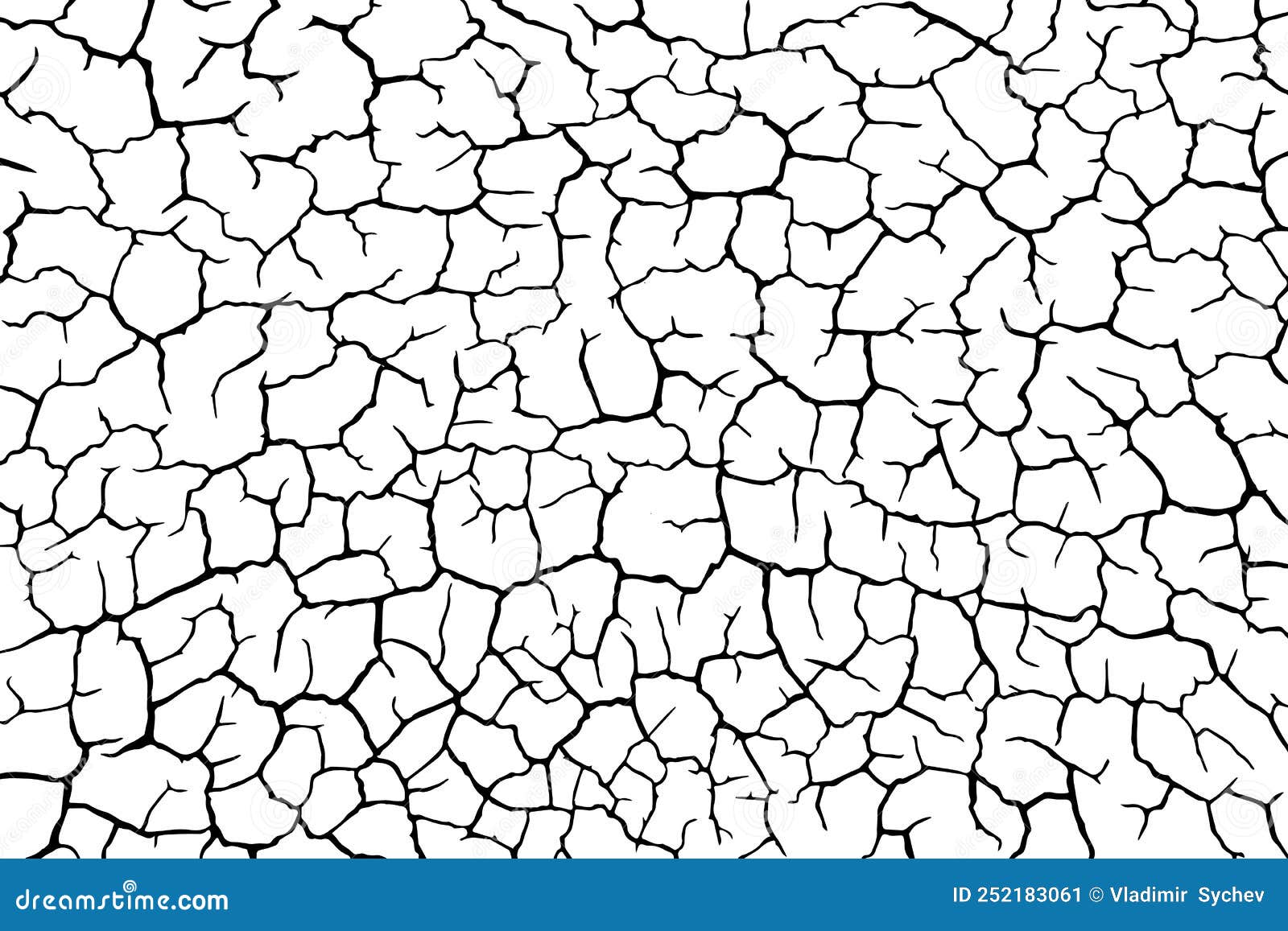 Cracked Ground Surface Texture. Vector Illustration Stock Illustration ...