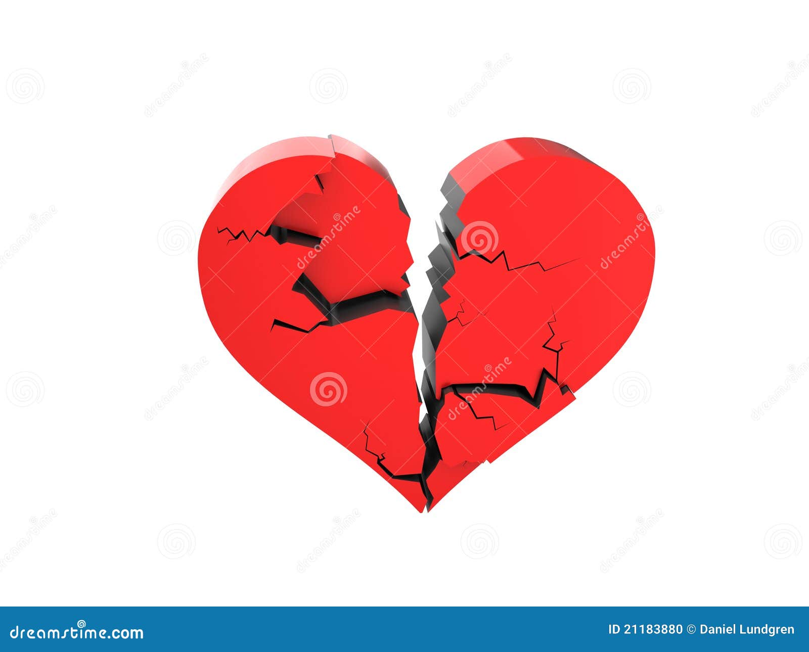 Cracked Heart stock illustration. Illustration of abstract - 21183880