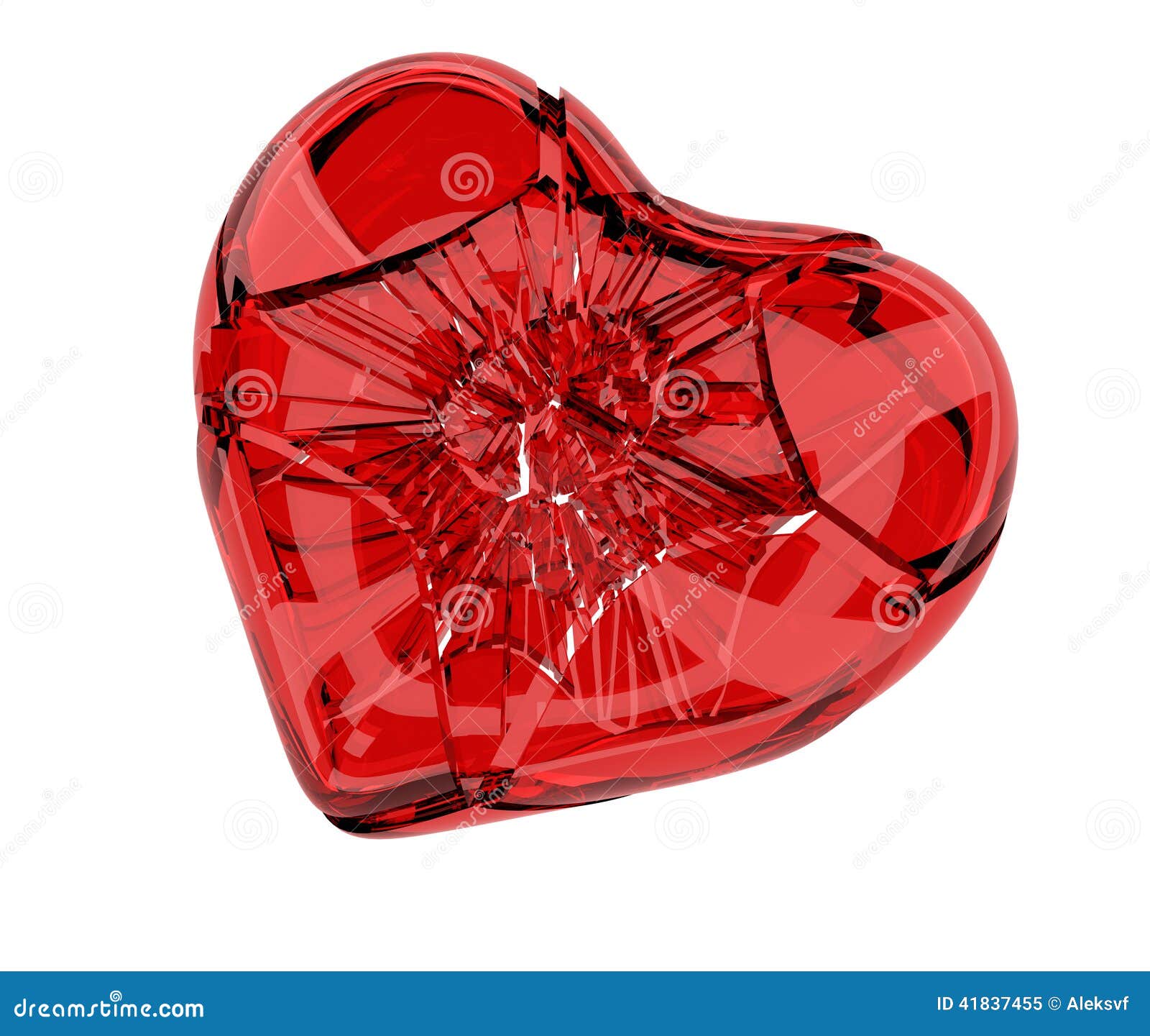 Red Cracked Heart Icon. Symbol Of Heartbreak, Infarct, Heart Disease ...